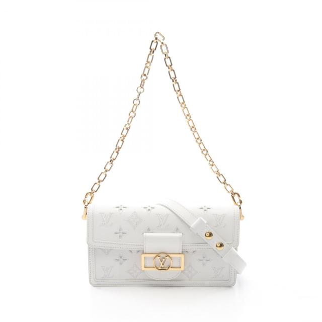 ルイ・ヴィトン LOUIS VUITTON ドーフィーヌEW ショルダーバッグ バッグ レザー モノグラム レディース ホワイト系 M20739 【中古】