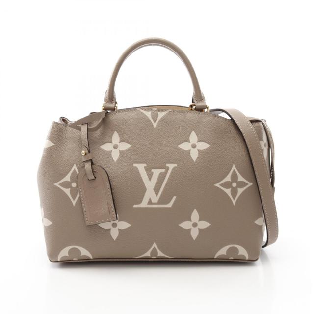 ルイ・ヴィトン LOUIS VUITTON プティ パレPM ハンドバッグ バッグ レザー モノグラム・アンプラント レディース ベージュ系 M58914 【中古】