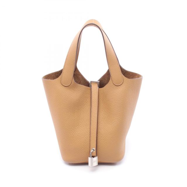 エルメス HERMES ピコタンロックPM ハンドバッグ バッグ レザー トリヨンクレマンス トリヨンクレマンス レディース ブラウン系 【中古】