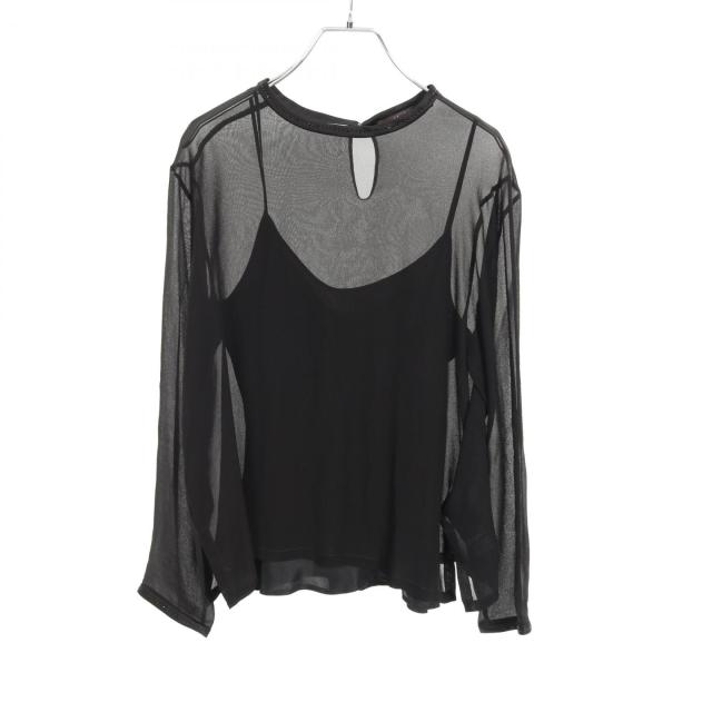 マックスマーラ MAX MARA カットソー 衣料品 トップス シルク レディース ブラック系 【中古】