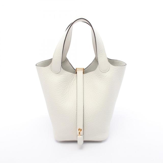 エルメス HERMES ピコタンロックPM ニューホワイト ハンドバッグ バッグ トリヨンクレマンス トリヨンクレマンス レディース ホワイト系 【中古】