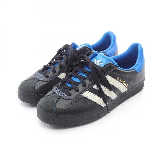 アディダス adidas adidas × atmos gazelle85 ガゼル スニーカー 靴 レザー メンズ ブラック系 / ブルー系 / ホワイト系 IG1729 【中古】