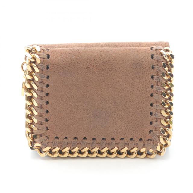 ステラマッカートニー Stella McCartney ファラベラ ミニウォレット 三つ折り財布 財布 フェイクレザー レディース ブラウン系 521371 【中古】