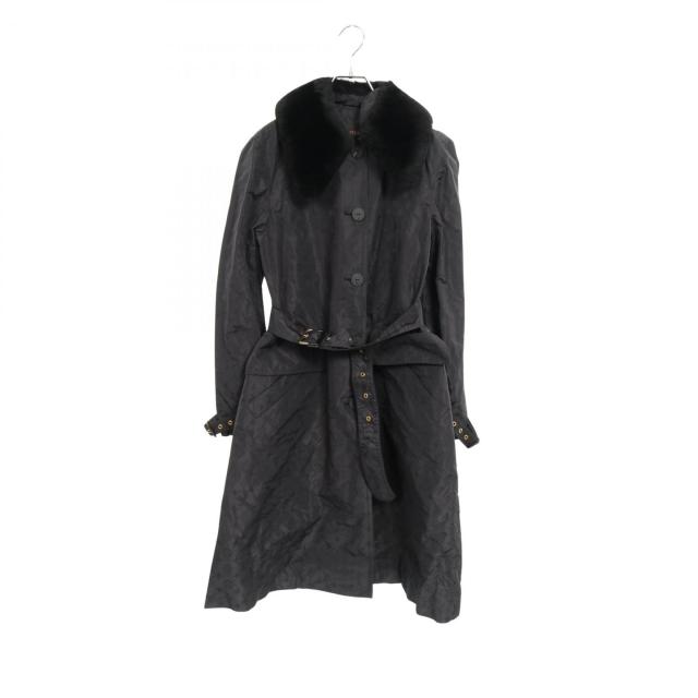 ルイ・ヴィトン LOUIS VUITTON モノグラム 衣料品 アウター シルク ポリエステル レディース ブラック系 【中古】