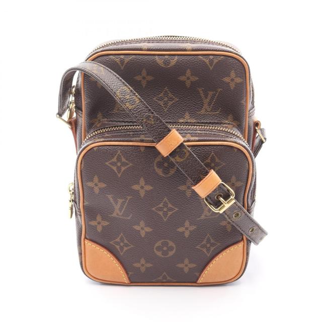 ルイ・ヴィトン LOUIS VUITTON アマゾン モノグラム ショルダーバッグ バッグ PVCコーティングキャンバス レザー レディース ブラウン系 M45236 【中古】