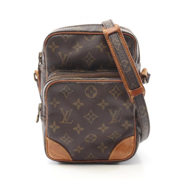 ルイ・ヴィトン LOUIS VUITTON アマゾン ショルダーバッグ バッグ PVCコーティングキャンバス レザー モノグラム レディース ブラウン系 M45236 【中古】