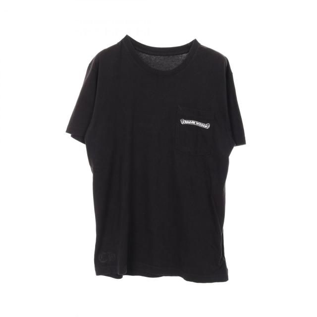 クロムハーツ CHROME HEARTS USA LOGO TEE カットソー 衣料品 トップス コットン メンズ ブラック系 2212-304-0070 【中古】