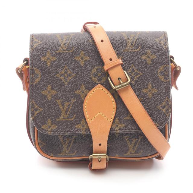 ルイ・ヴィトン LOUIS VUITTON カルトシエールPM ショルダーバッグ バッグ PVCコーティングキャンバス レザー モノグラム レディース ブラウン系 M51254 【中古】