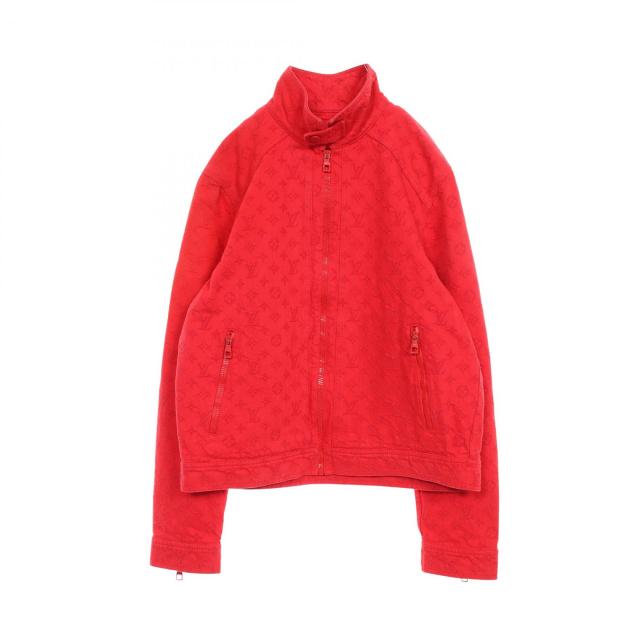 ルイ・ヴィトン LOUIS VUITTON モノグラム ソフトデニムジャケット 衣料品 アウター コットン メンズ レッド系 HHA70WQMF 【中古】