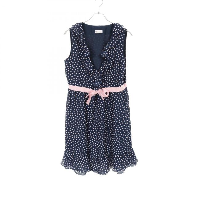 レッドヴァレンティノ RED VALENTINO ワンピース 衣料品 トップス ポリエステル レディース ネイビー系 / ピンク系 CR3VS465-V40496R 【中古】