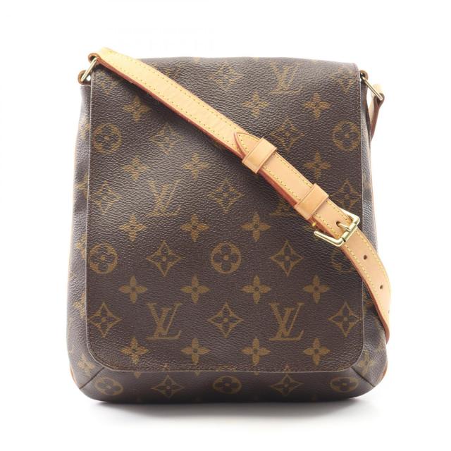 ルイ・ヴィトン LOUIS VUITTON ミュゼットサルサ ショートストラップ ショルダーバッグ バッグ PVCコーティングキャンバス レザー モノグラム レディース ブラウン系 M51258 【中古】