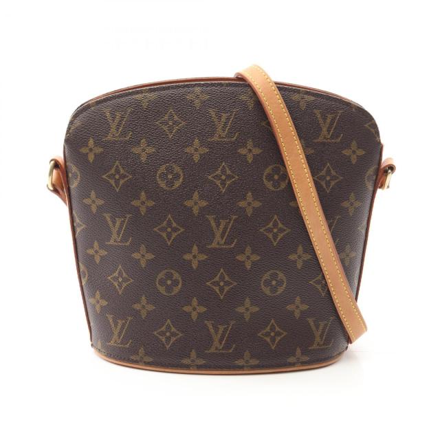 ルイ・ヴィトン LOUIS VUITTON ドルーオ ショルダーバッグ バッグ PVCコーティングキャンバス レザー モノグラム レディース ブラウン系 M51290 【中古】