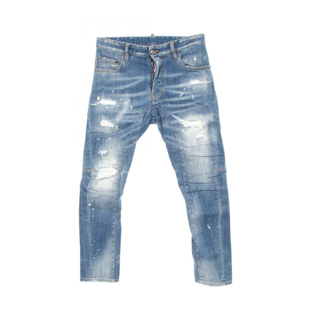 ディースクエアード DSQUARED2 TIDY BIKER JEAN デニムパンツ 衣料品 ボトムス コットン メンズ ブルー系 S79LA0022 【中古】