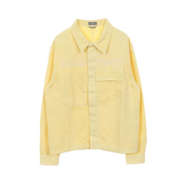 ディオール Dior ロゴ刺繍 デニムジャケット 衣料品 アウター コットン メンズ イエロー系 013D488C239X 【中古】