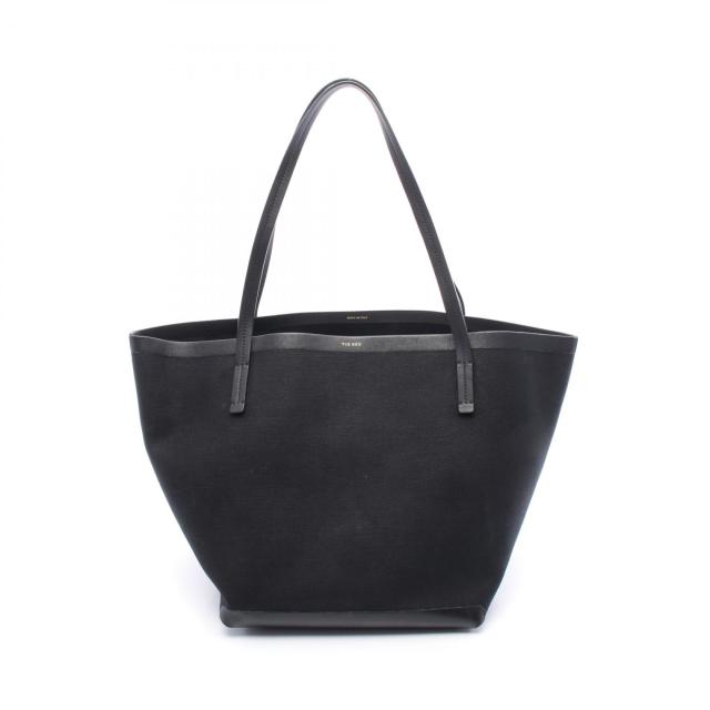 ザ ロウ THE ROW PARK TOTE パーク トートバッグ バッグ キャンバス レザー レディース ブラック系 W1272V20L52 【中古】