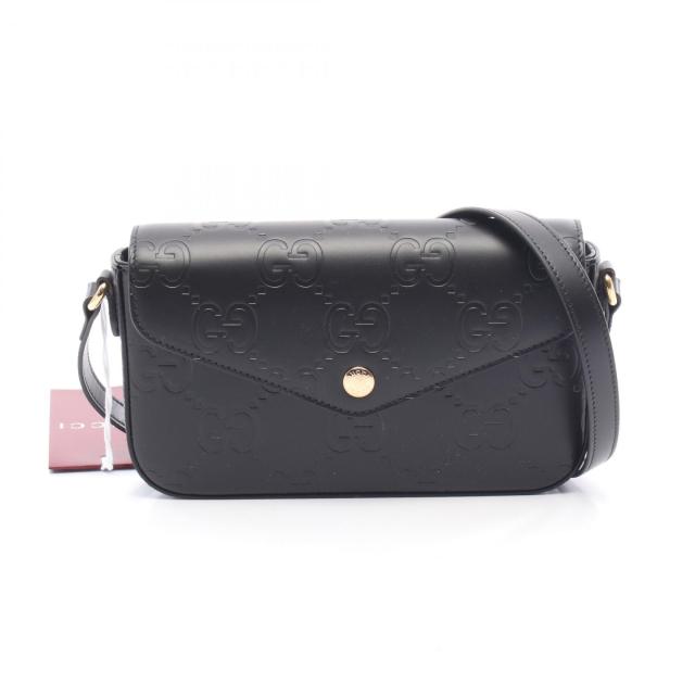 グッチ GUCCI GG スーパーミニ ショルダーバッグ バッグ レザー レディース ブラック系 772794AADLO1000 【新品】