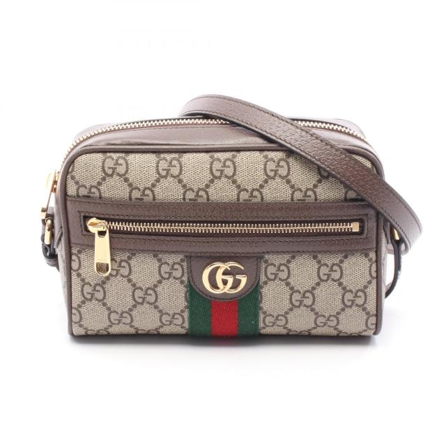 グッチ GUCCI オフィディア GGスプリーム ミニ ショルダーバッグ バッグ PVCコーティングキャンバス レザー レディース ベージュ系 / ブラウン系 / マルチカラー 81635996IWG8745 【新品】