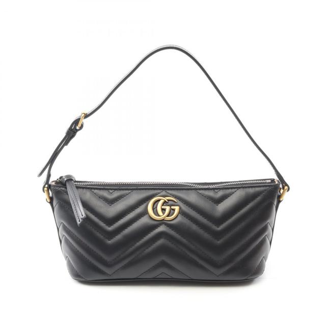 グッチ GUCCI GGマーモント ハンドバッグ バッグ レザー レディース ブラック系 739166AABZB1000 【新品】