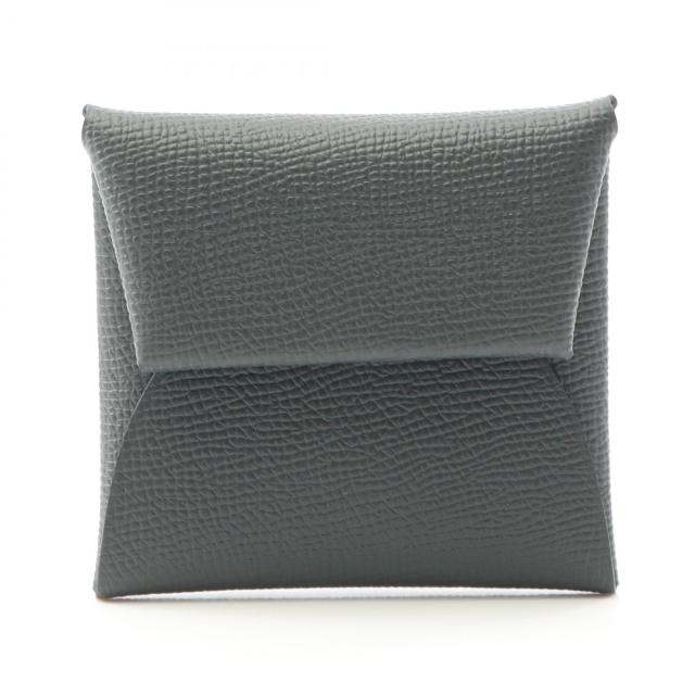 エルメス HERMES バスティア ヴェールマングローブ ケース 財布 ヴォーエプソン ヴォーエプソン レディース グリーン系 【中古】