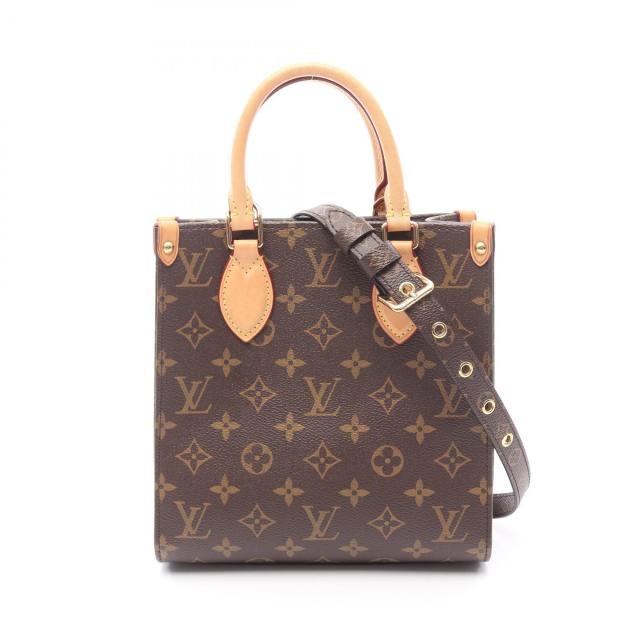 ルイ・ヴィトン LOUIS VUITTON サックプラ BB ハンドバッグ バッグ PVCコーティングキャンバス レザー モノグラム レディース ブラウン系 M45847 【中古】