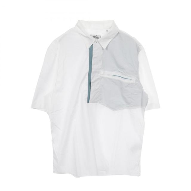 エルメス HERMES プルオーバー 衣料品 トップス コットン メンズ ホワイト系 【中古】