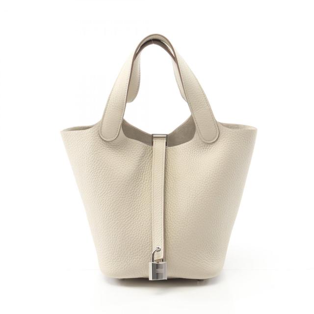 エルメス HERMES ピコタンロックPM ベトン ハンドバッグ バッグ トリヨンクレマンス トリヨンクレマンス レディース ホワイト系 【中古】
