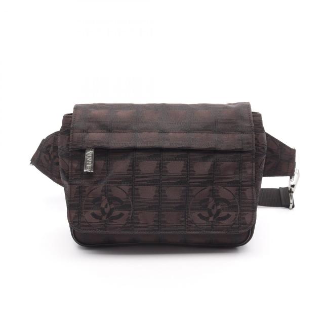シャネル CHANEL ニュートラベルライン ウエストバッグ ボディバッグ バッグ ナイロンキャンバス レディース ブラウン系 / ブラック系 【中古】