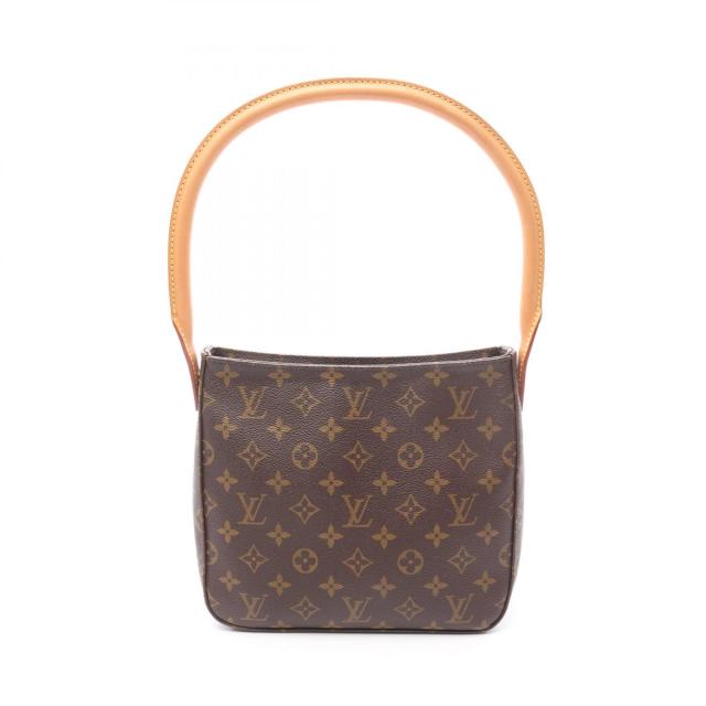 ルイ・ヴィトン LOUIS VUITTON ルーピングMM ショルダーバッグ バッグ PVCコーティングキャンバス レザー モノグラム レディース ブラウン系 M51146 【中古】