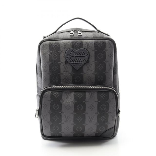 ルイ・ヴィトン LOUIS VUITTON LOUIS VUITTON × NIGO モジュラー リュックサック バックパック バッグ PVCコーティングキャンバス レザー メンズ ブラック系 / グレー系 M45962 【中古】