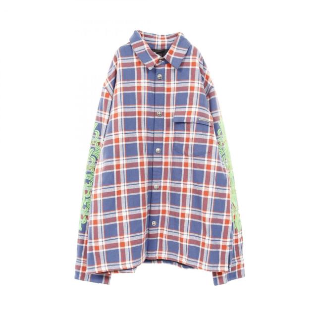 クロムハーツ CHROME HEARTS クロスボールボタン カバーオール 衣料品 アウター コットン メンズ ブルー系 / レッド系 / グリーン系 【中古】