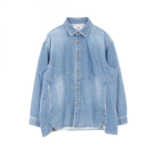 エヌティーエヌ	 NTN Ascent Denim Shirt 衣料品 トップス コットン メンズ ブルー系 24-NS009031B 【中古】