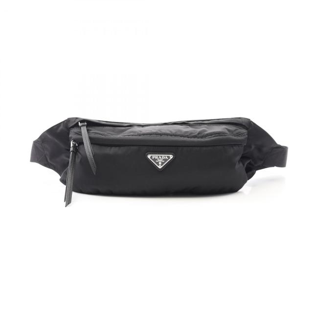 プラダ PRADA ウエストバッグ ボディバッグ バッグ ナイロン レディース ブラック系 【中古】