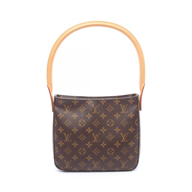 ルイ・ヴィトン LOUIS VUITTON ルーピングMM ショルダーバッグ バッグ PVCコーティングキャンバス レザー モノグラム レディース ブラウン系 M51146 【中古】