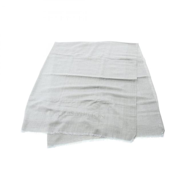 ルイ・ヴィトン LOUIS VUITTON モノグラム ストール 衣料品 カシミヤ メンズ レディース グレー系 R99299 【中古】