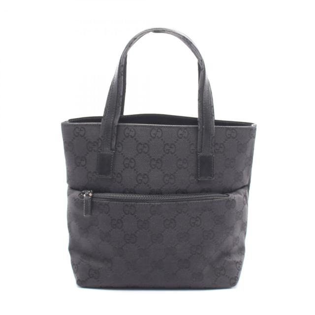 グッチ GUCCI GGキャンバス ハンドバッグ バッグ キャンバス レザー レディース ブラック系 001998 【中古】