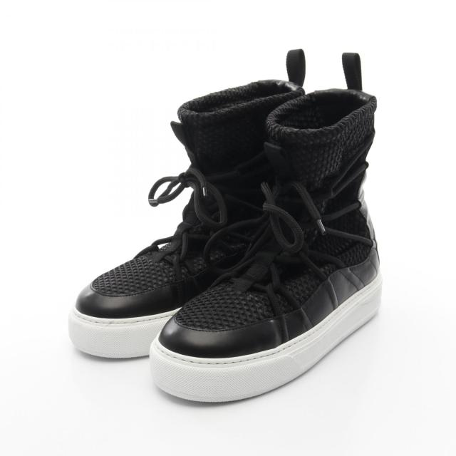 クリスチャンディオール Christian Dior メッシュ ブーツ 靴 レザー ファブリック レディース ブラック系 【中古】