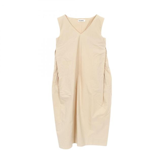 ジルサンダー JIL SANDER ワンピース 衣料品 トップス コットン レディース ベージュ系 405404 WF241340 31 【中古】