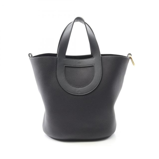 エルメス HERMES インザループ23 キャバン ハンドバッグ バッグ トリヨンクレマンス / ヴォースイフト トリヨンクレマンス レディース ネイビー系 【中古】