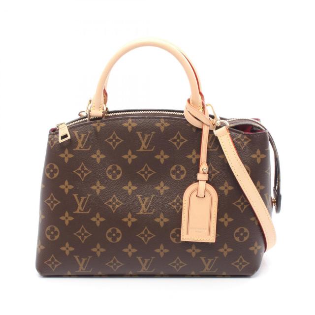ルイ・ヴィトン LOUIS VUITTON プティ パレPM ハンドバッグ バッグ PVCコーティングキャンバス レザー モノグラム レディース ブラウン系 M45900 【中古】