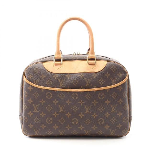 ルイ・ヴィトン LOUIS VUITTON ドーヴィル ボーリングヴァニティ ハンドバッグ バッグ PVCコーティングキャンバス レザー モノグラム レディース ブラウン系 M47270 【中古】