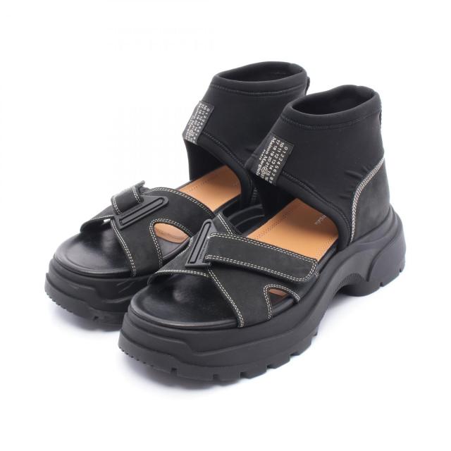 メゾンマルジェラ22 Maison Margiela 22 サンダル 靴 スウェード ファブリック レディース ブラック系 S58WP0254 【中古】