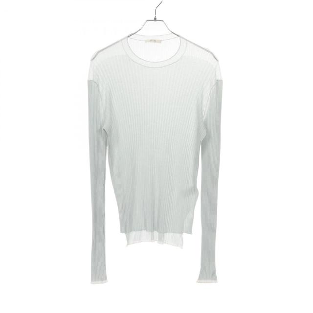 セリーヌ CELINE ニット 衣料品 トップス コットン レディース ブルー系 2 3D02 7700 【中古】