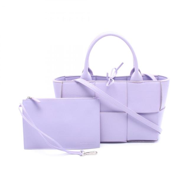 ボッテガヴェネタ BOTTEGA VENETA ミニアルコ トートバッグ バッグ レザー レディース パープル系 709337VCQC22916 【中古】