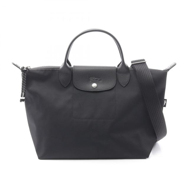 ロンシャン Longchamp ル プリアージュ エナジー L トップハンドル トートバッグ バッグ キャンバス レザー レディース ブラック系 L1515HSR001 【新品】