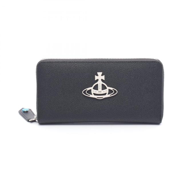 ヴィヴィアンウエストウッド Vivienne Westwood ANNIE ZIP ROUND WALLET オーブ ラウンド長財布 財布 レザー レディース ブラック系 5105005CUS000RN405 【新品】