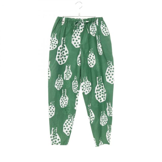 ミナペルホネン mina perhonen cidre パンツ 衣料品 ボトムス コットン レディース グリーン系 ys4465 【中古】