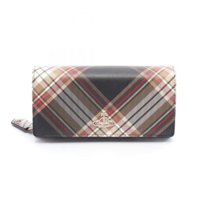 ヴィヴィアンウエストウッド Vivienne Westwood CLASSIC LOGO WALLET オーブ 二つ折り長財布 財布 PVCコーティングキャンバス レディース ブラウン系 / マルチカラー 51060025US001KD101 【新品】