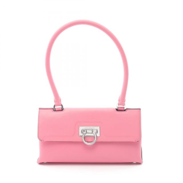 サルヴァトーレフェラガモ Salvatore Ferragamo ガンチーニ ハンドバッグ バッグ レザー レディース ピンク系 AU211495 【中古】