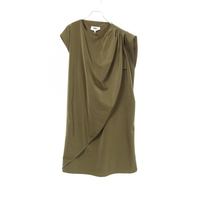 エムエムシックス MM6 ワンピース 衣料品 トップス ポリエステル / ポリウレタン レディース カーキ系 S52CT0512 【中古】