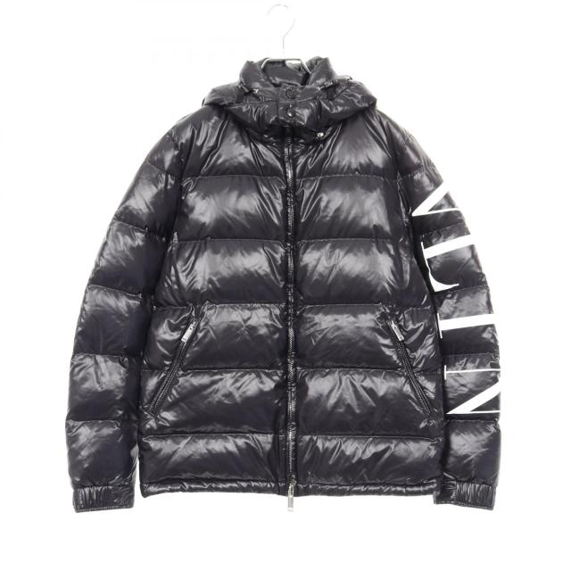 ヴァレンチノ Valentino VLTNロゴ ダウンジャケット 衣料品 アウター ナイロン メンズ ブラック系 UV0CNA3165SM 【中古】